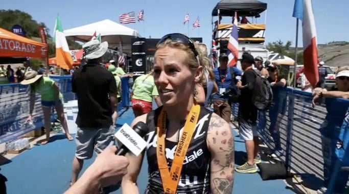 Wildflower Video: Heather Jackson Finish Line Interview – Triathlete