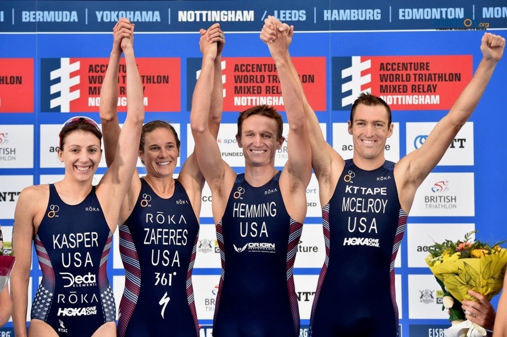 Mixed Relay Gold for Team USA – Triathlete