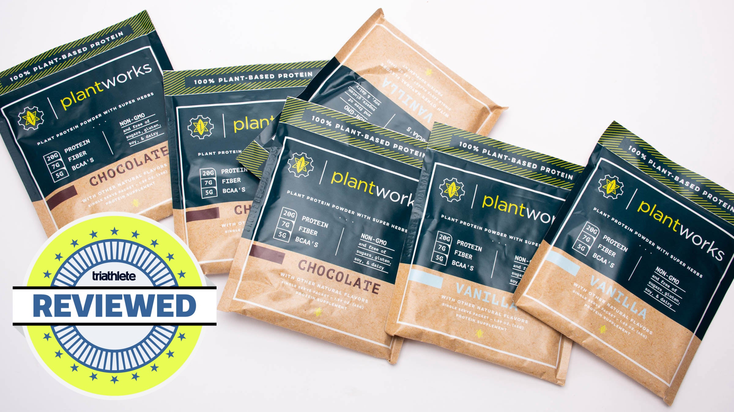 Reviewed: Plant Works Protein Powder, Mix Flavor Pack + Shaker – Triathlete