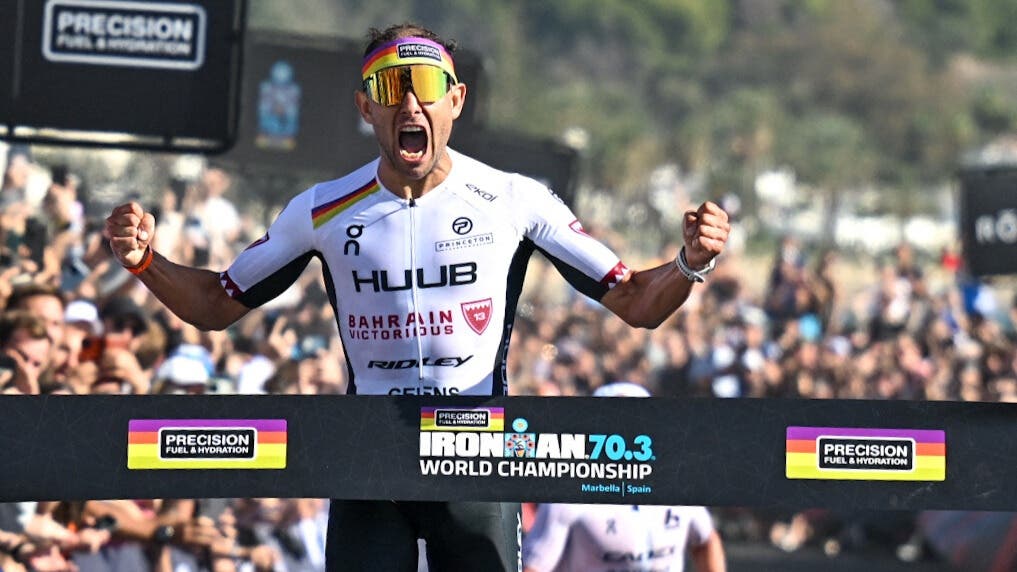 Jelle Geens Defends His Ironman 70.3 World Championship Title in Tight ...